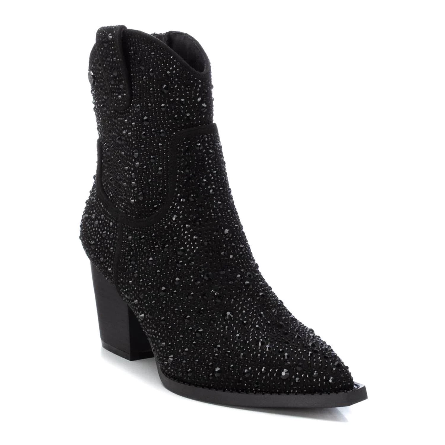 Women's Italian Western Booties By XTI 141723 Black - Walmart.com