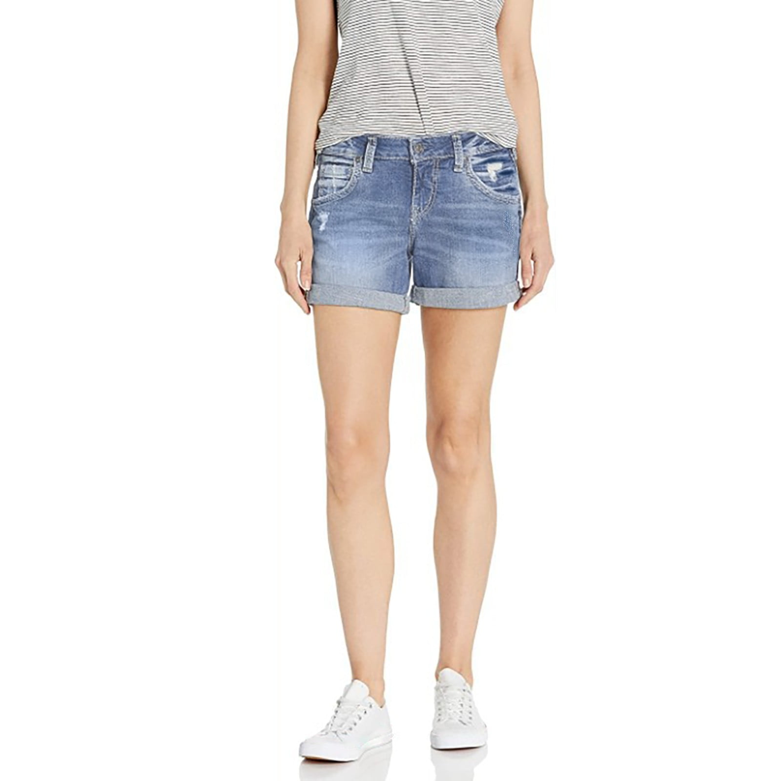 Women's Jean Shorts Clearance Distressed Stretchy Denim Shorts for ...