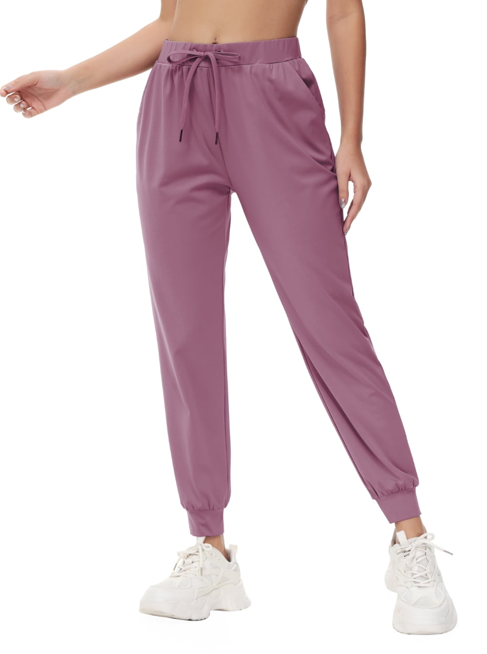 NEIKU Women's Tapered Lounge Pants, Lightweight Athletic Joggers with ...