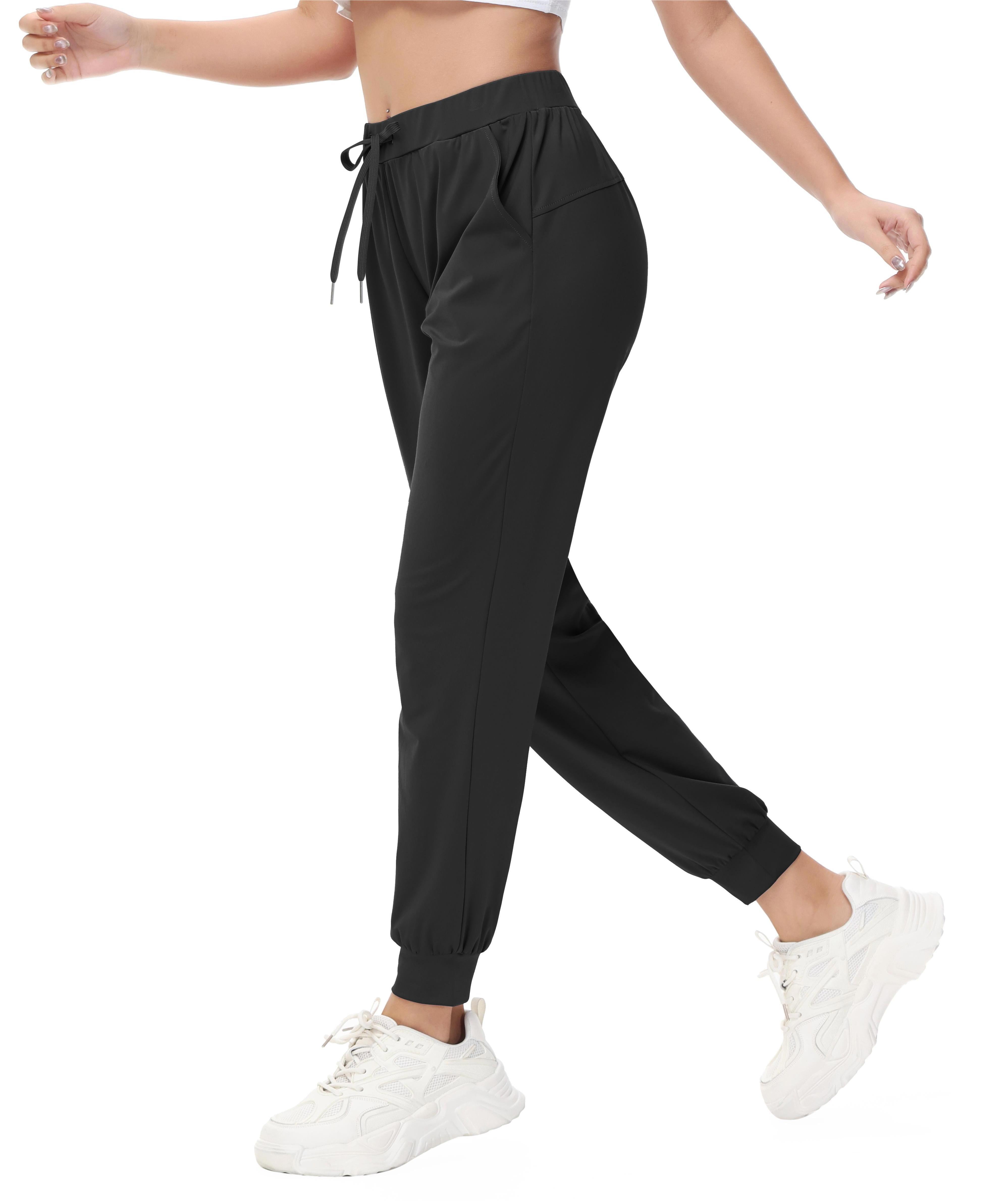 NEIKU Women's Lightweight Joggers, Tapered Lounge Pants, Athletic ...