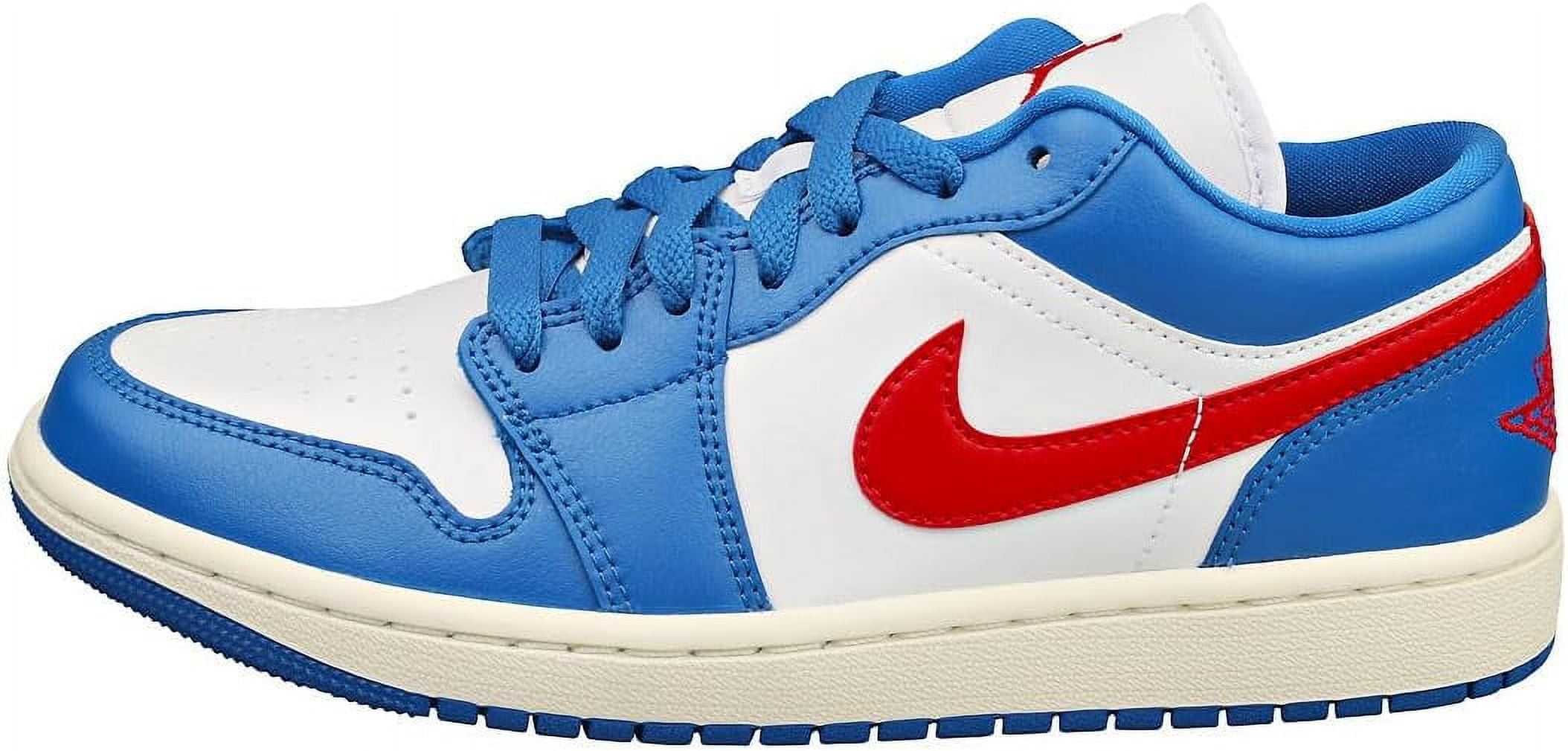 Women's Jordan 1 Low Sport Blue/Gym Red-White-Sail (DC0774 416) - 7 ...