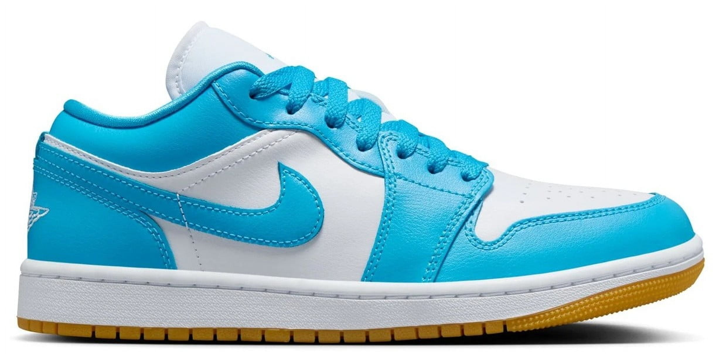 Women's Jordan 1 Low White/DK Powder Blue (DC0774 104) - 9.5 - Walmart.com