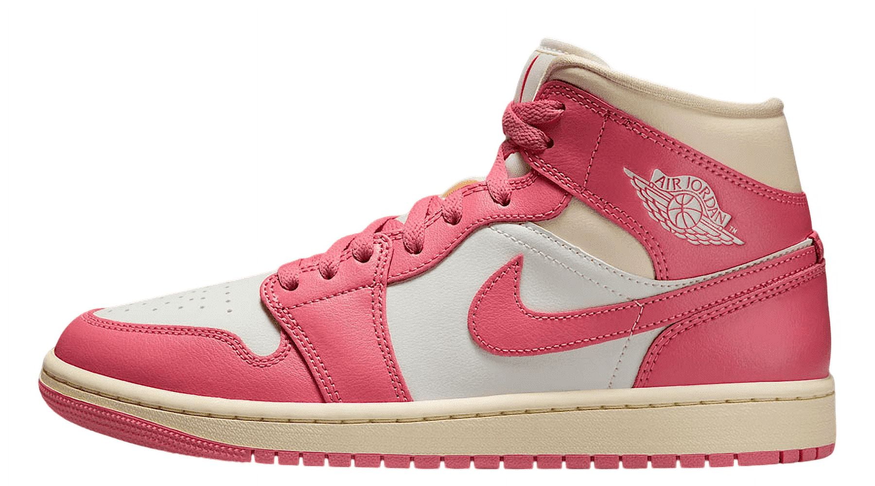 Women's Jordan 1 Mid Sail/Pink Salt-Guava Ice (BQ6472 109) - 12 ...