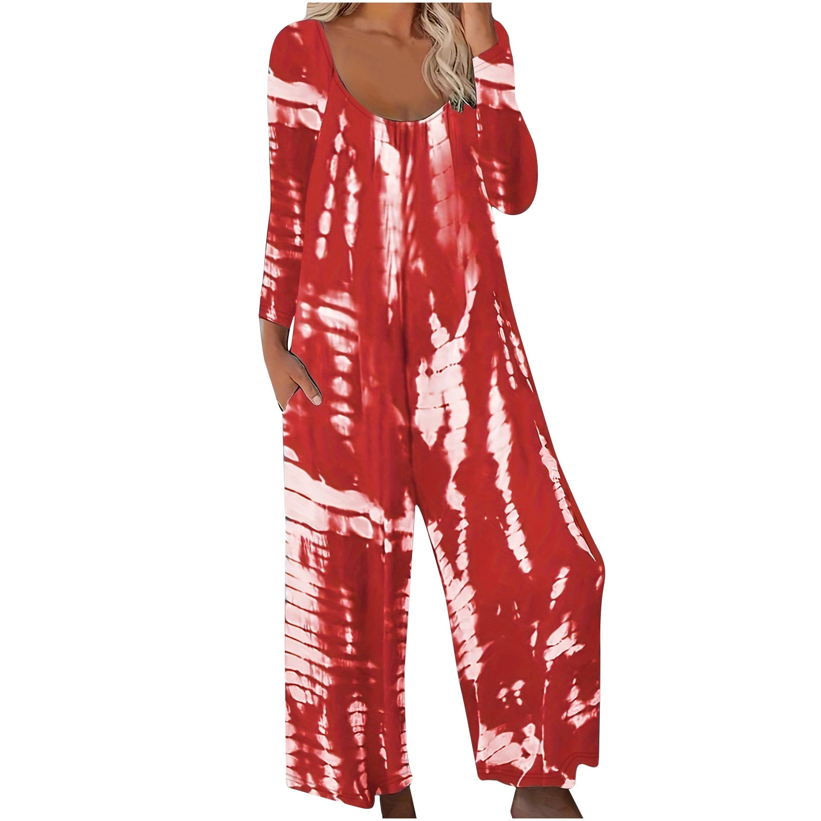 Women's Jumpsuits & Playsuits Elegant Romper Ladies Pleated Loose ...