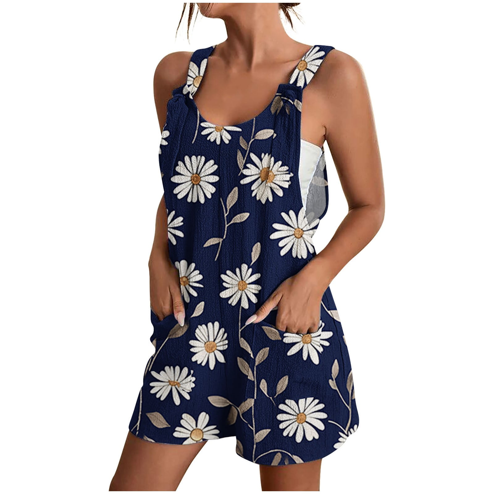 Women's Jumpsuits Shorts Rompers for Women Summer Casual Cute Daisy ...