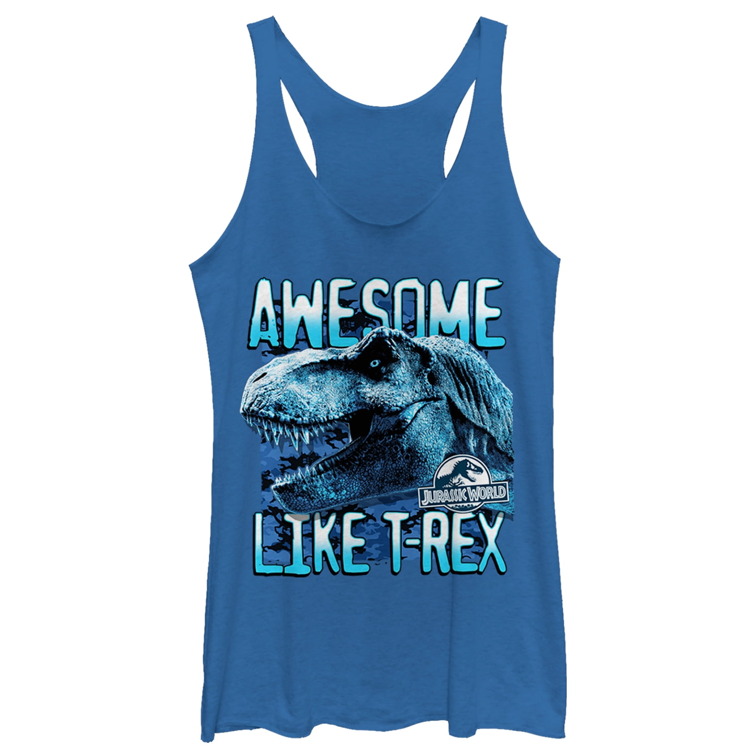 Women's Jurassic World: Fallen Kingdom Awesome T.Rex Racerback Tank Top ...