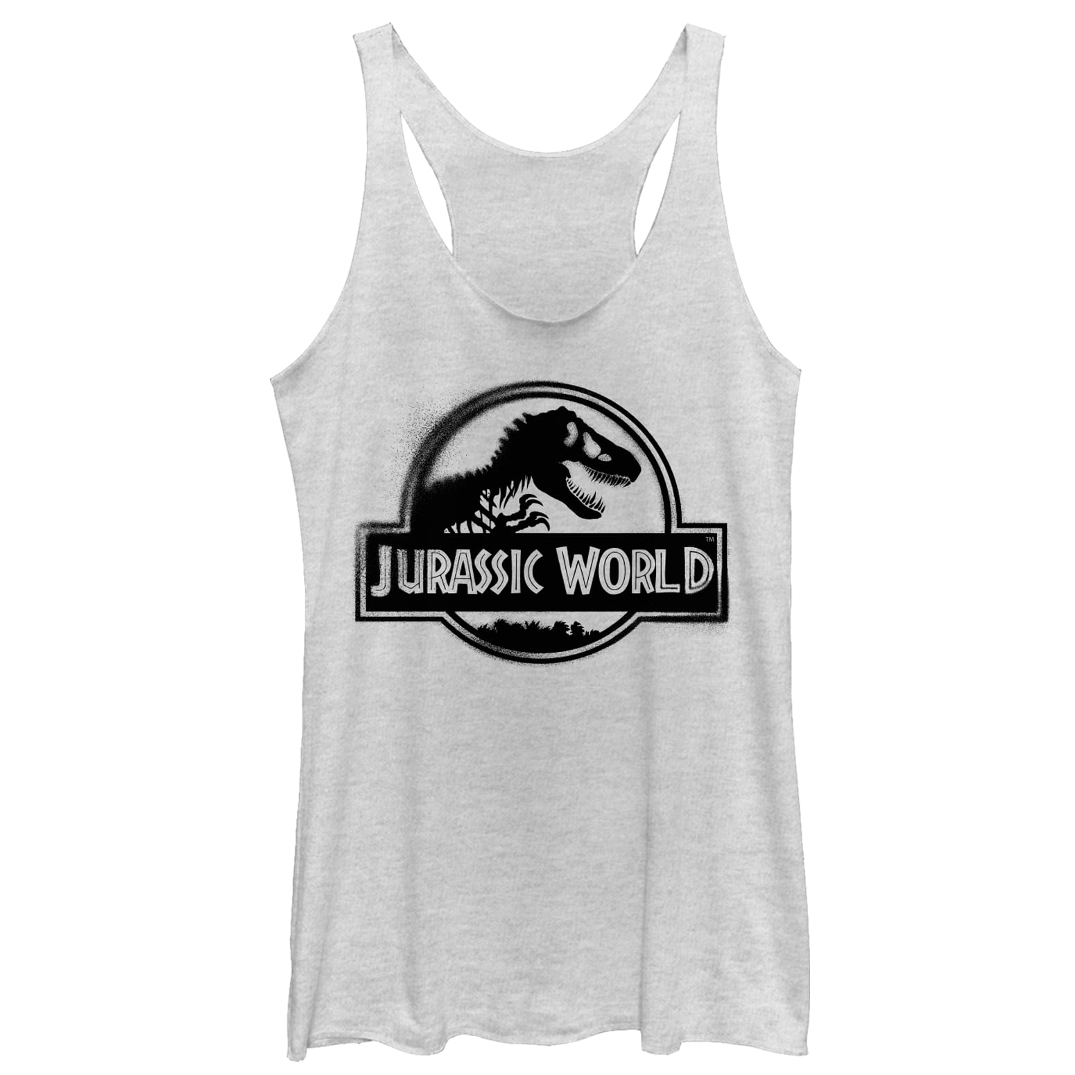 Women's Jurassic World: Fallen Kingdom Spray Paint Print Logo Racerback ...