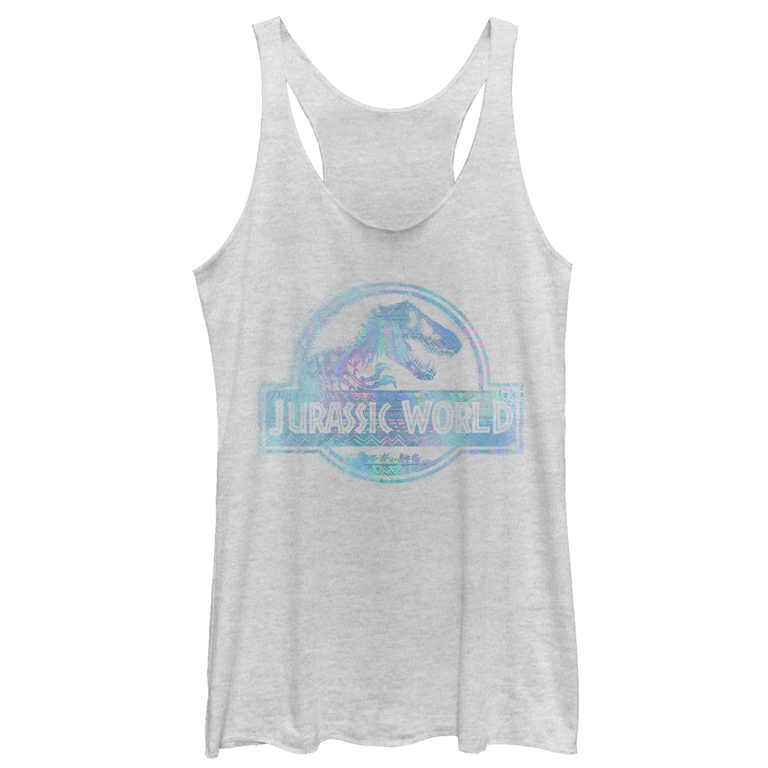 Women's Jurassic World: Fallen Kingdom Water Ripple Logo Racerback Tank ...
