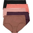 Womens Just My Size Briefs Breathable Mesh Plus Size Brief Underwear No Show Panties 5 Pack