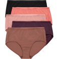 Womens Just My Size Briefs Breathable Mesh Plus Size Brief Underwear No Show Panties 5 Pack