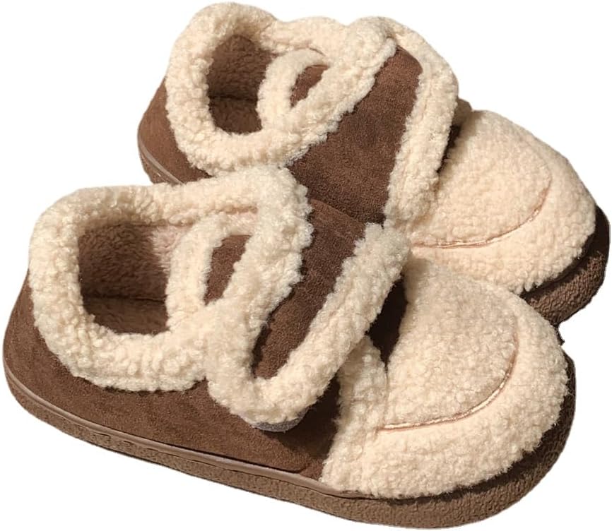 Women's Kawaii Fuzzy Comfy House Shoes Fluffy Slippers Snow Boots ...