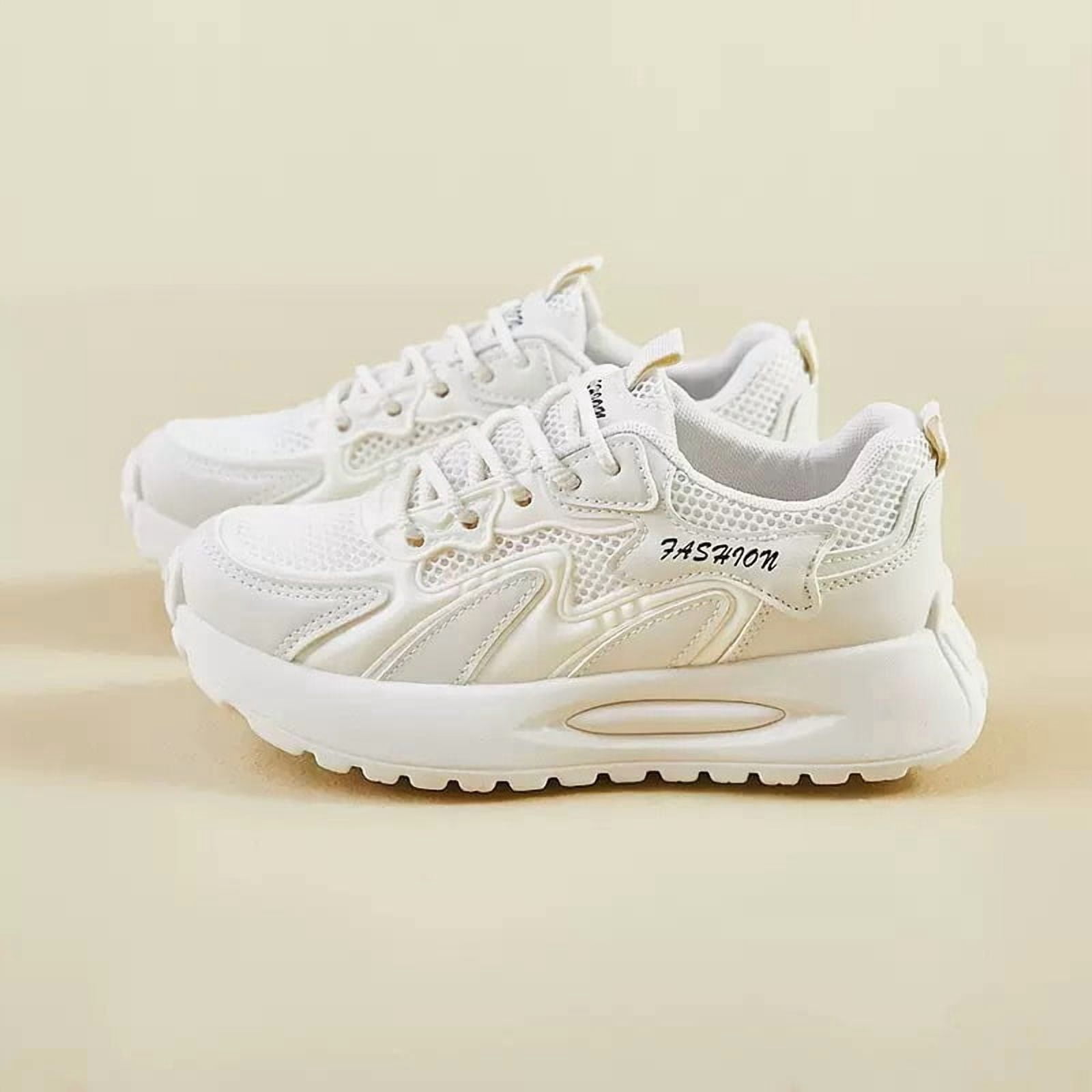 Women's Korean-Style Breathable Slip- Sneakers - Thick Cushioned Sole ...