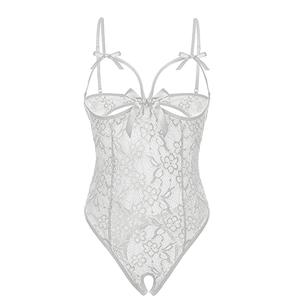 Women's Lace Lingerie Women Lace Sexy Lingerie Gauze One-Piece Garment ...