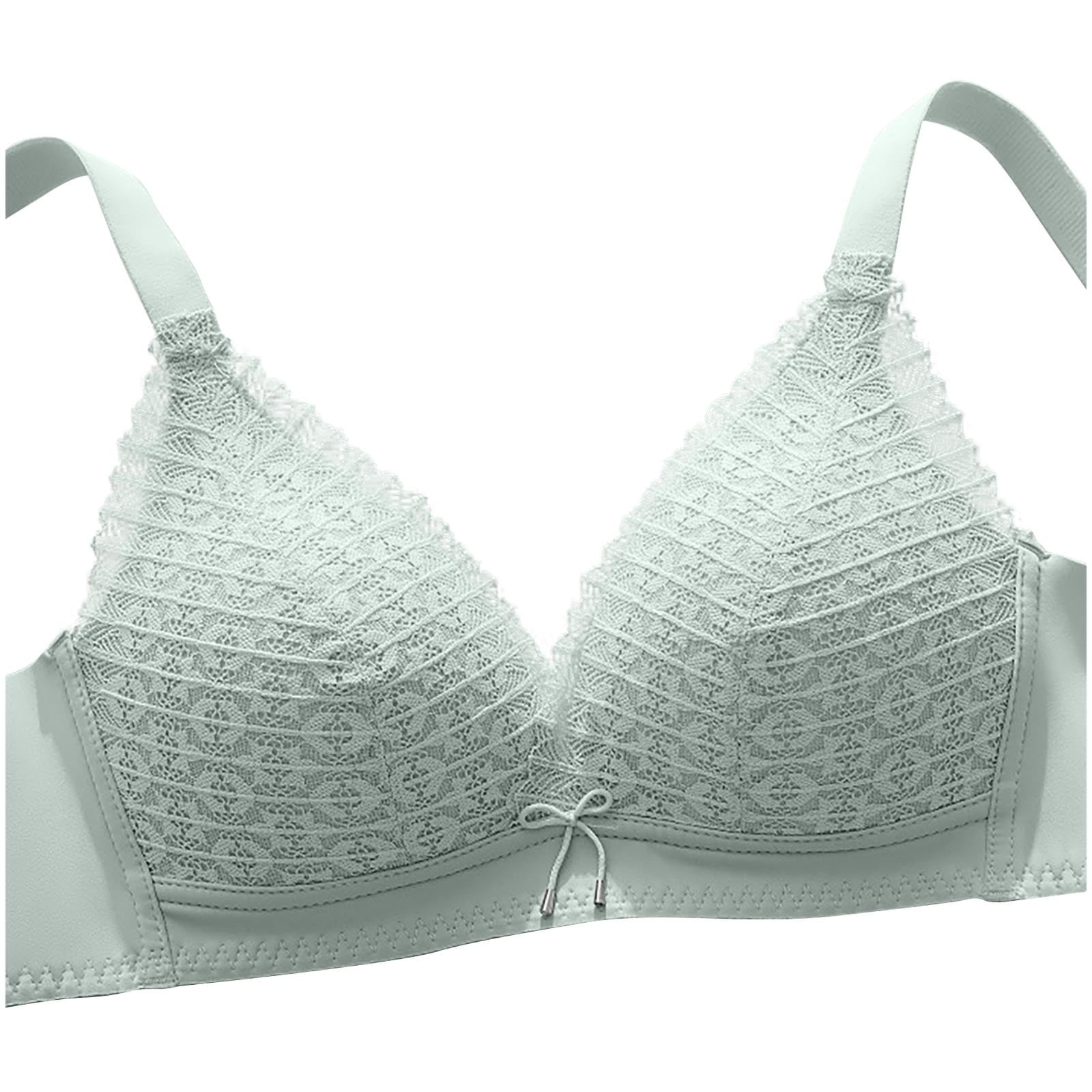 Women's Lace Padded Lined Bra Deep V Neck Sexy Comfort Everyday Bralette Push Up Wireless Bras ...