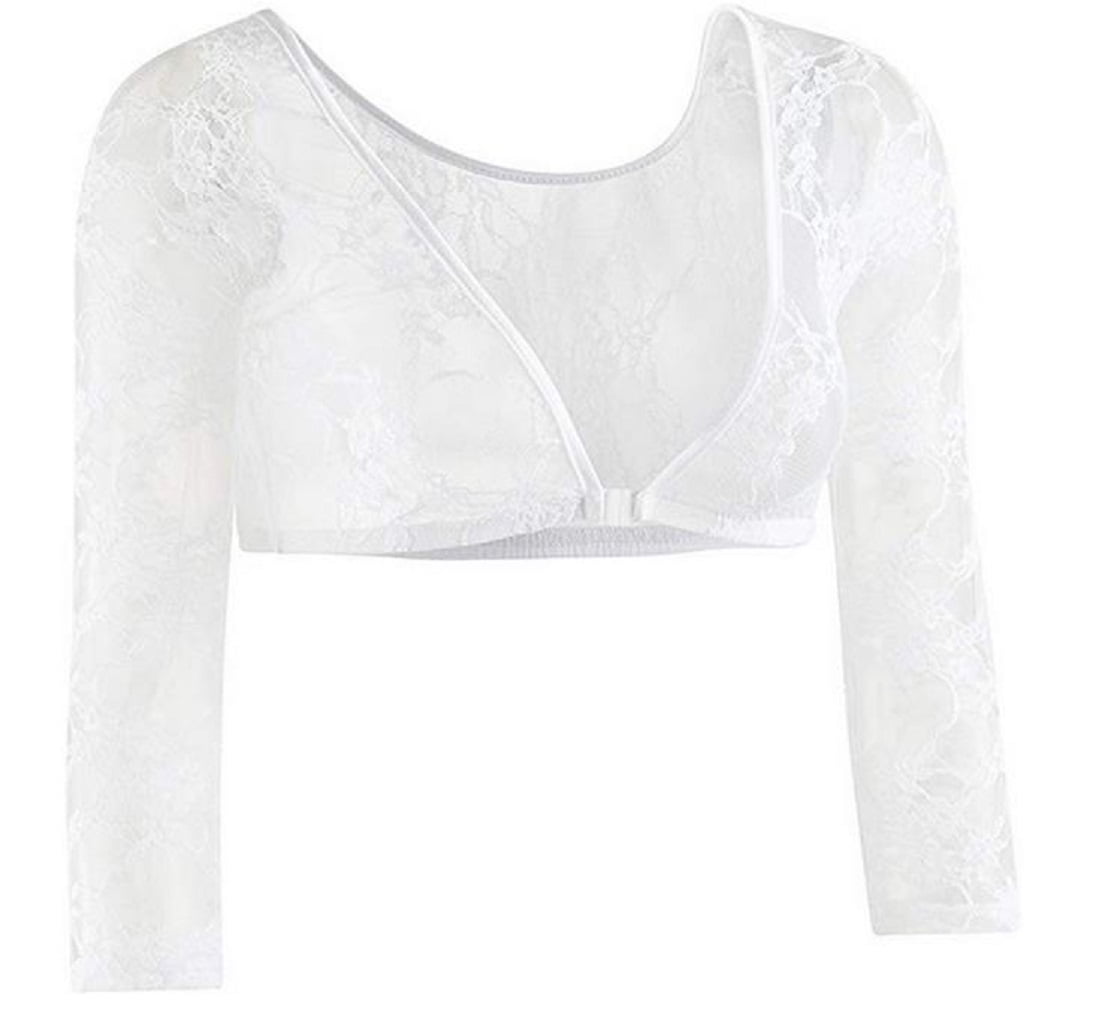 Women's Lace Seamless Arm Shaper Slim Upper Sleeves Compression Vest ...