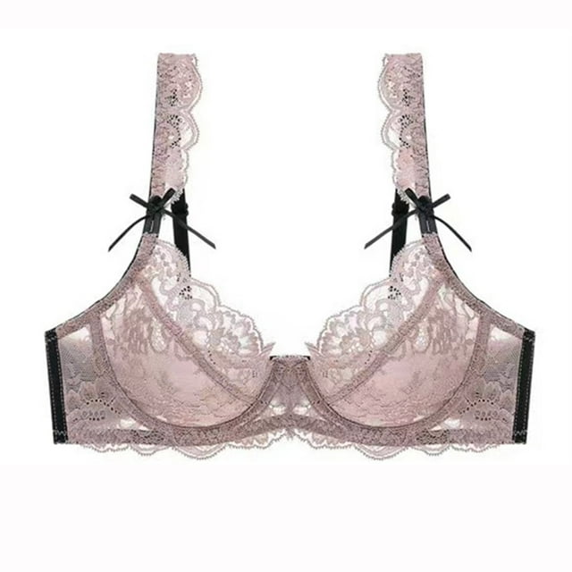 Women's Lace Underwire Bra Full Coverage Lace Bralette Everyday ...