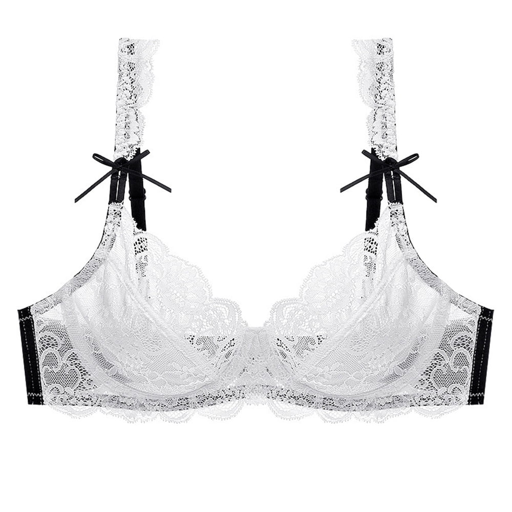 Women's Lace Underwire Bra Full Coverage Lace Bralette Everyday ...