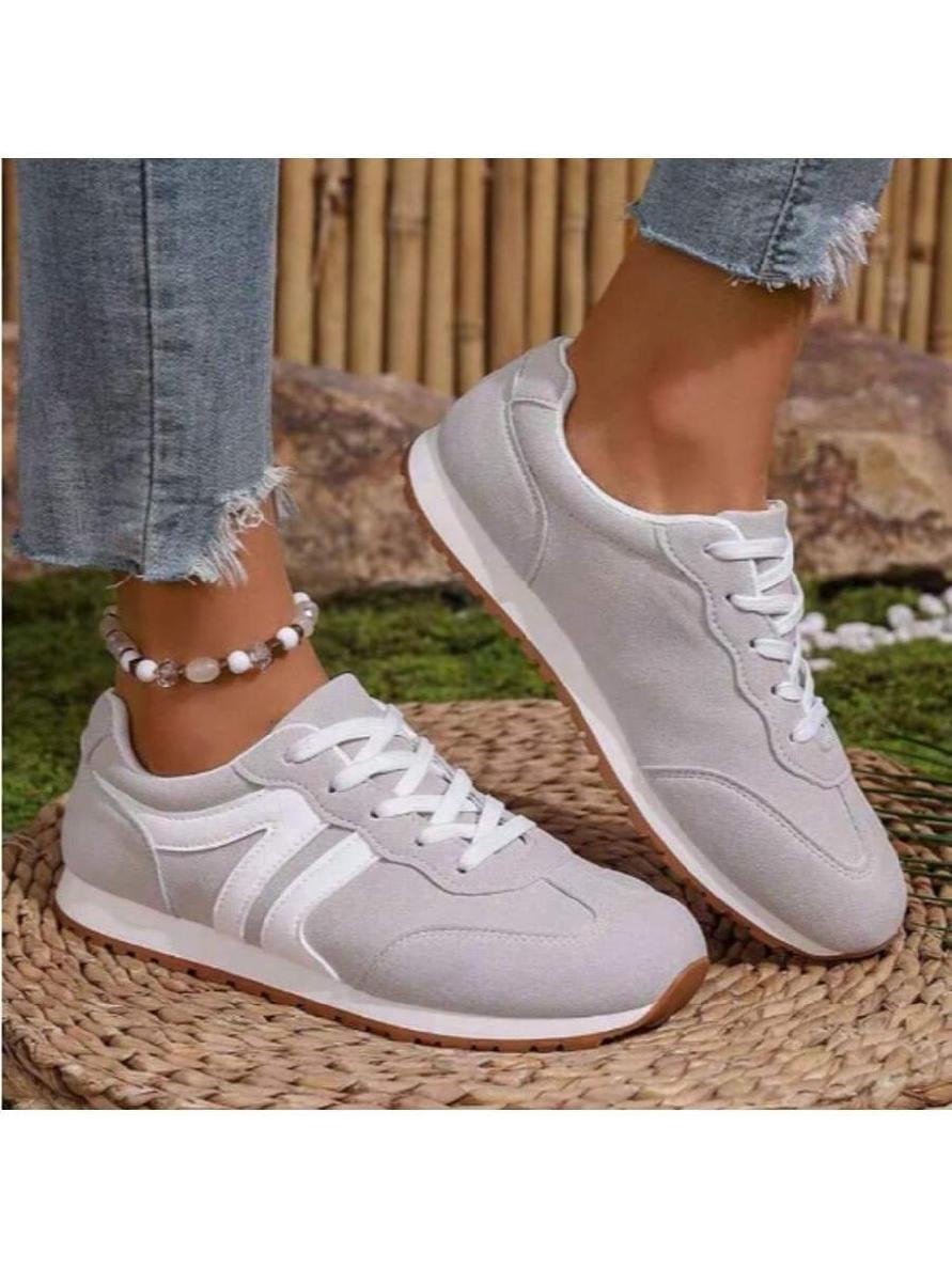 Women's Lace-Up Casual Sneakers 2026 for Comfort and Style - Walmart.com
