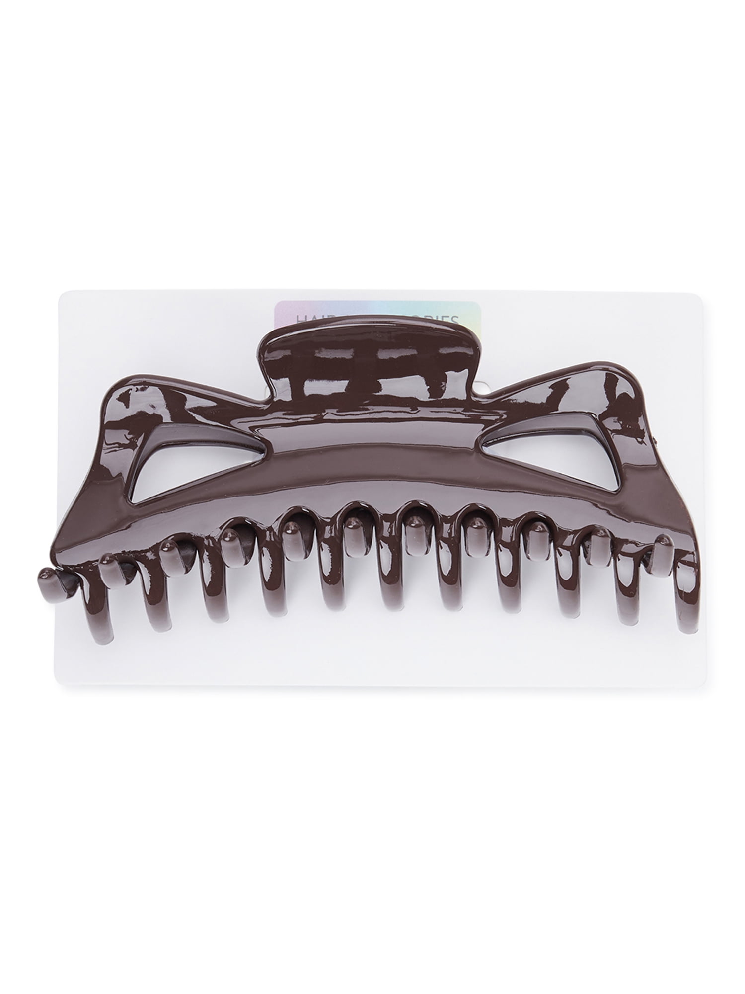 Women's Large Claw Hair Clip Brown - Walmart.com