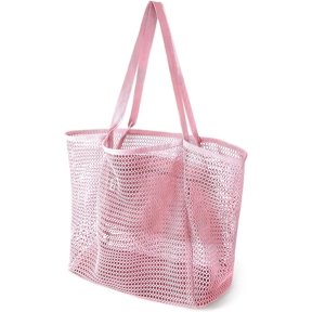 Livhil Large Summer Mesh Tote Bag, Foldable, Waterproof, Sandproof for ...