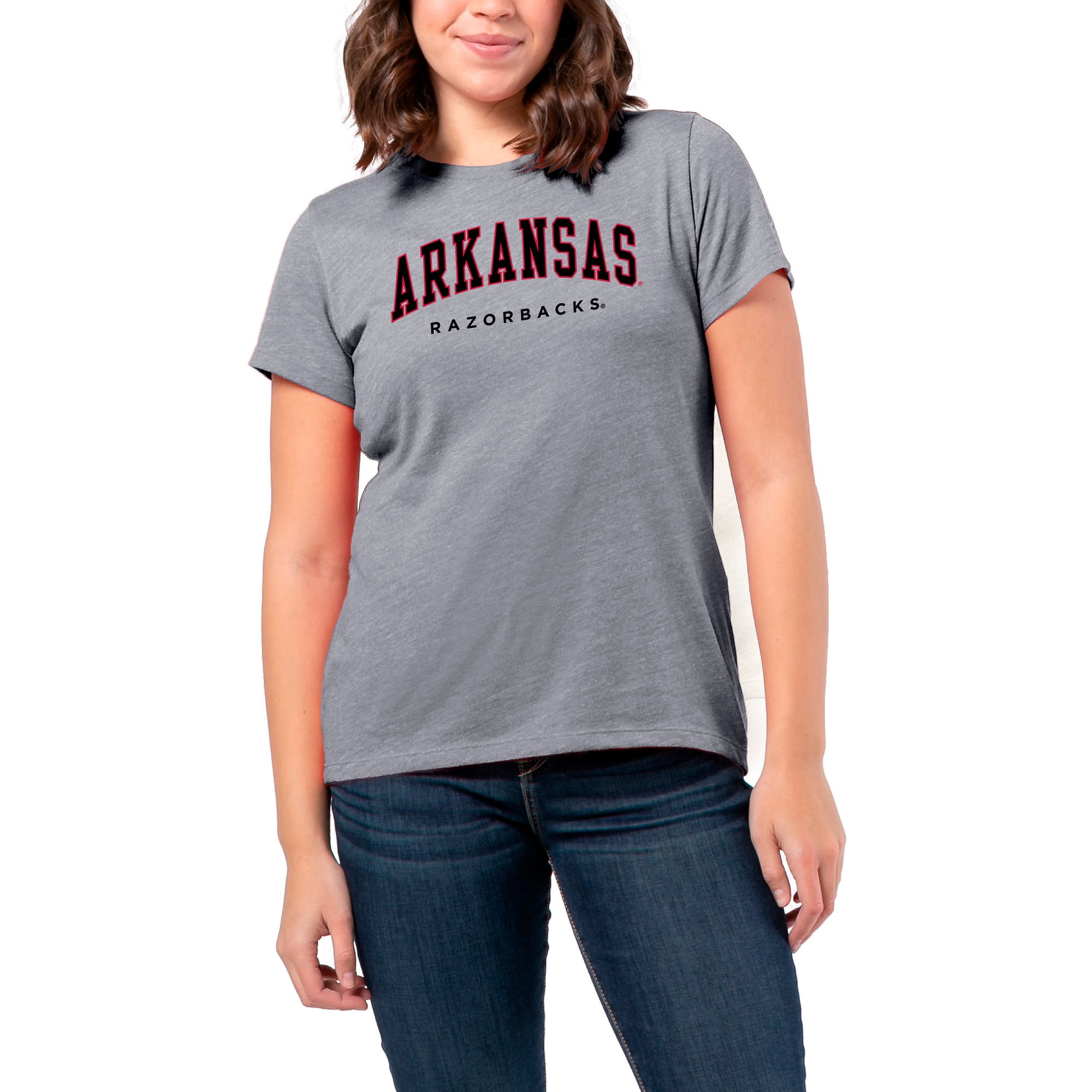 Women's League Collegiate Wear Heather Gray Arkansas Razorbacks ...