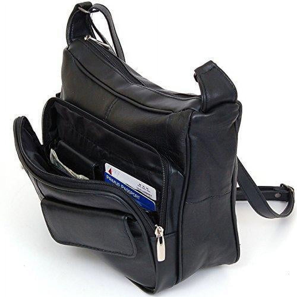 Women's Large Zipper Compartments Leather Organizer Purse with Multi ...