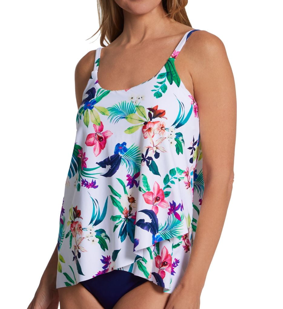 Women's Leilani J721458 Sunshine Floral Cape Town Tankini Swim Top ...