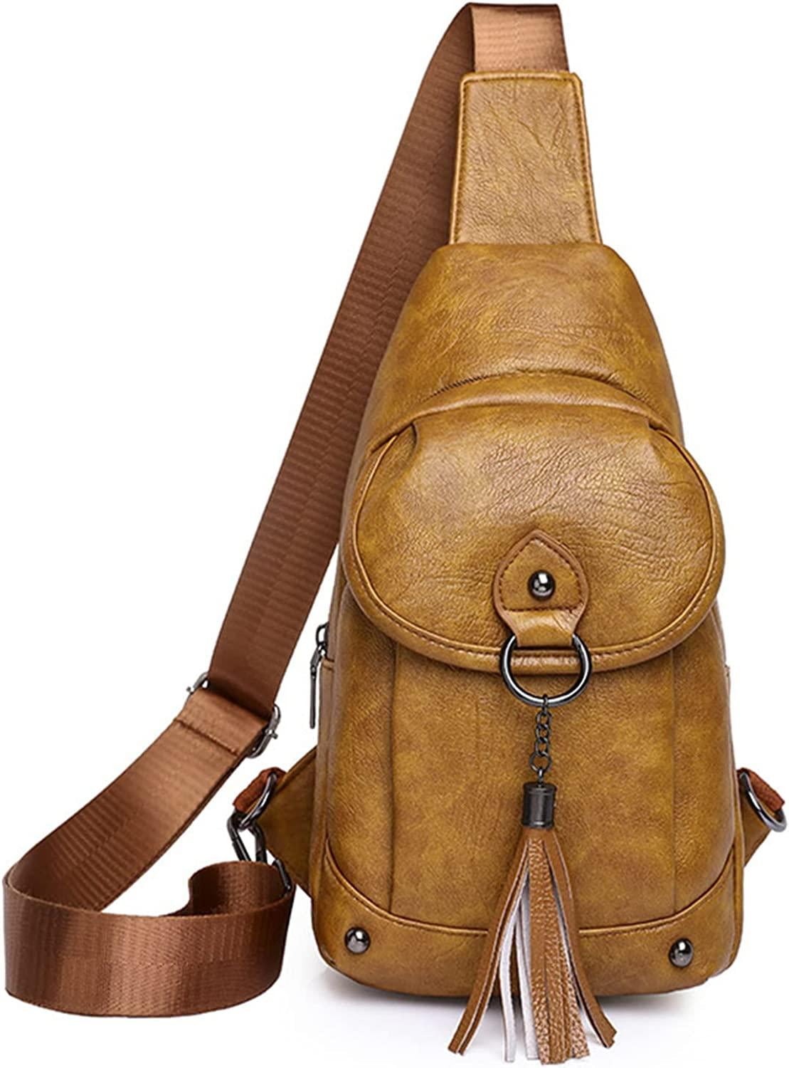 Women's Leopard Chest Bag Chest Backpack Bag Sling Crossbody Bag ...