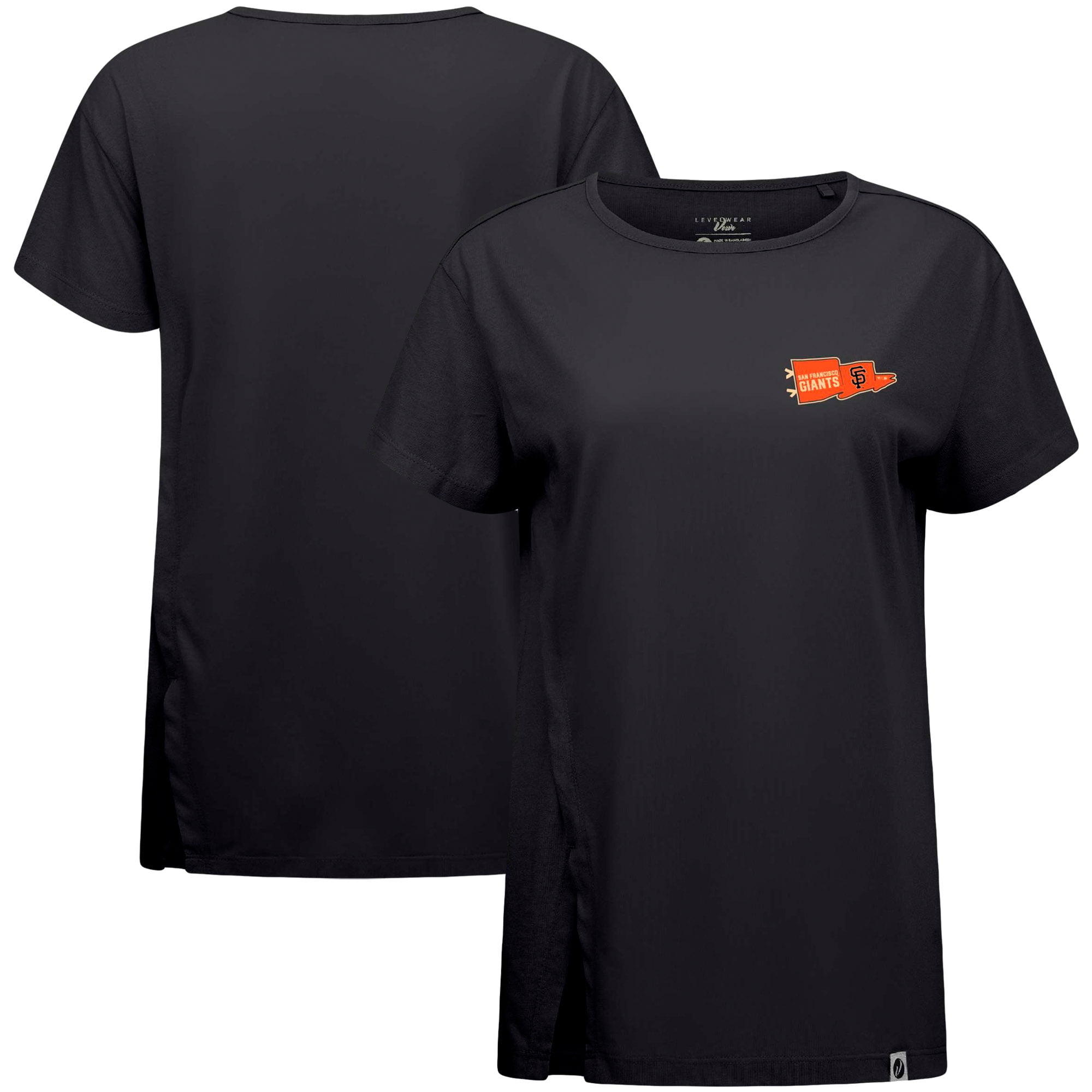 Women's Levelwear Black San Francisco Giants Influx Rafters T-Shirt ...