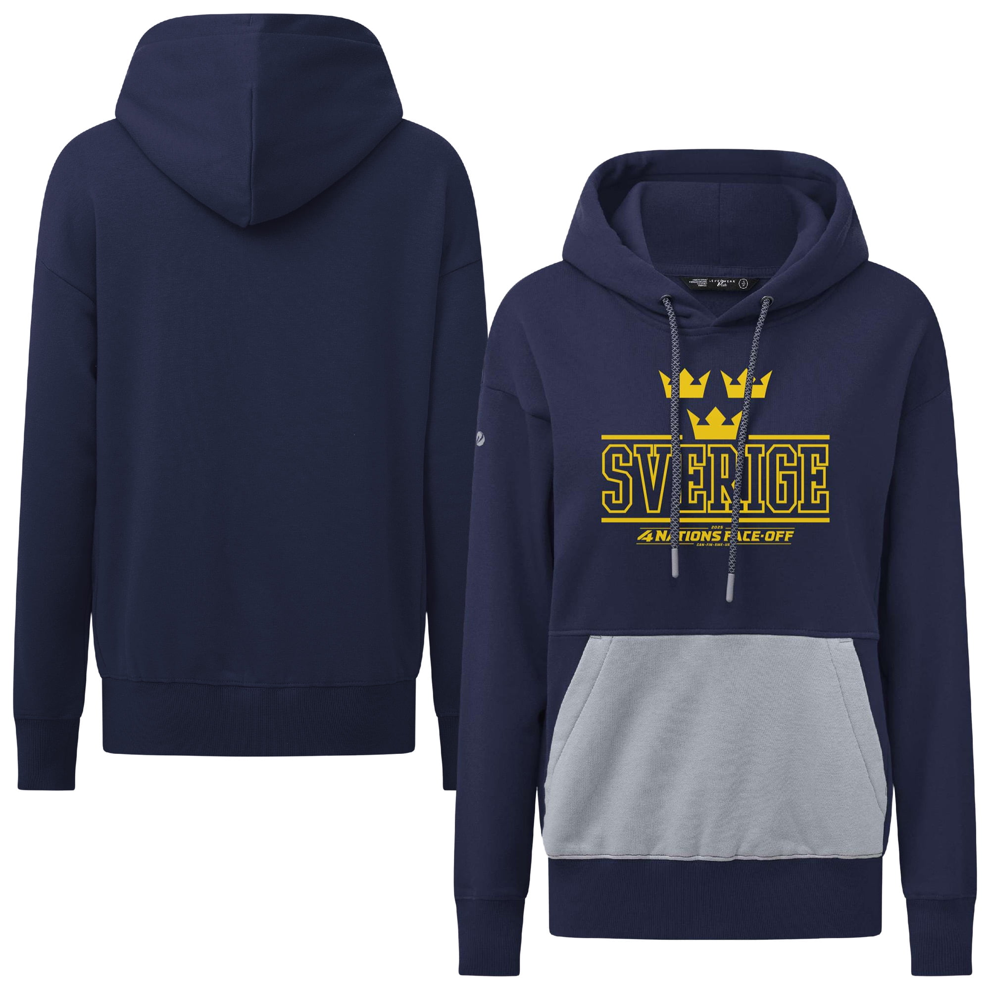 Women's Levelwear Navy Sweden 2025 4 Nations Face-Off Bonfire Pullover ...