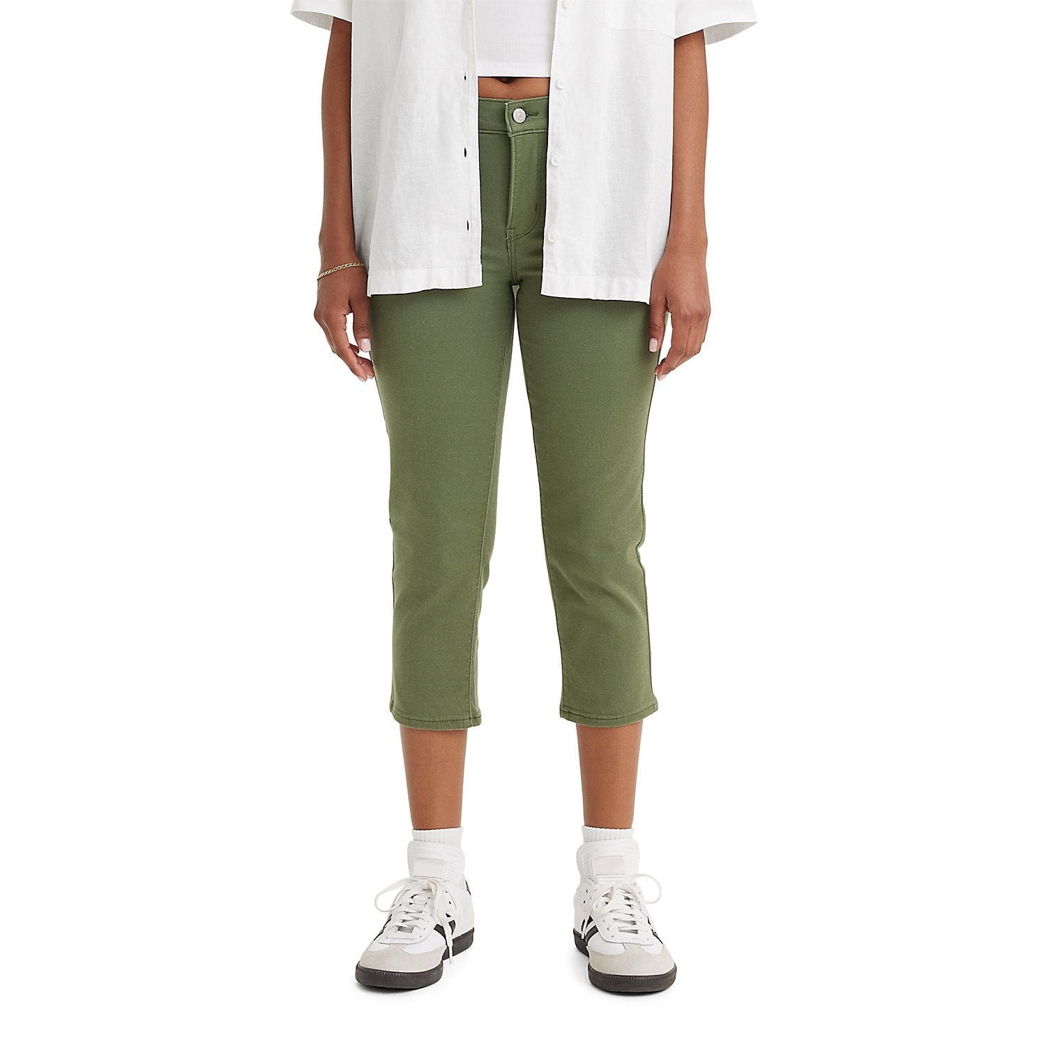 Women's Levi's® 311 Shaping Capris Color: Thyme Size: 24(US 00)M ...