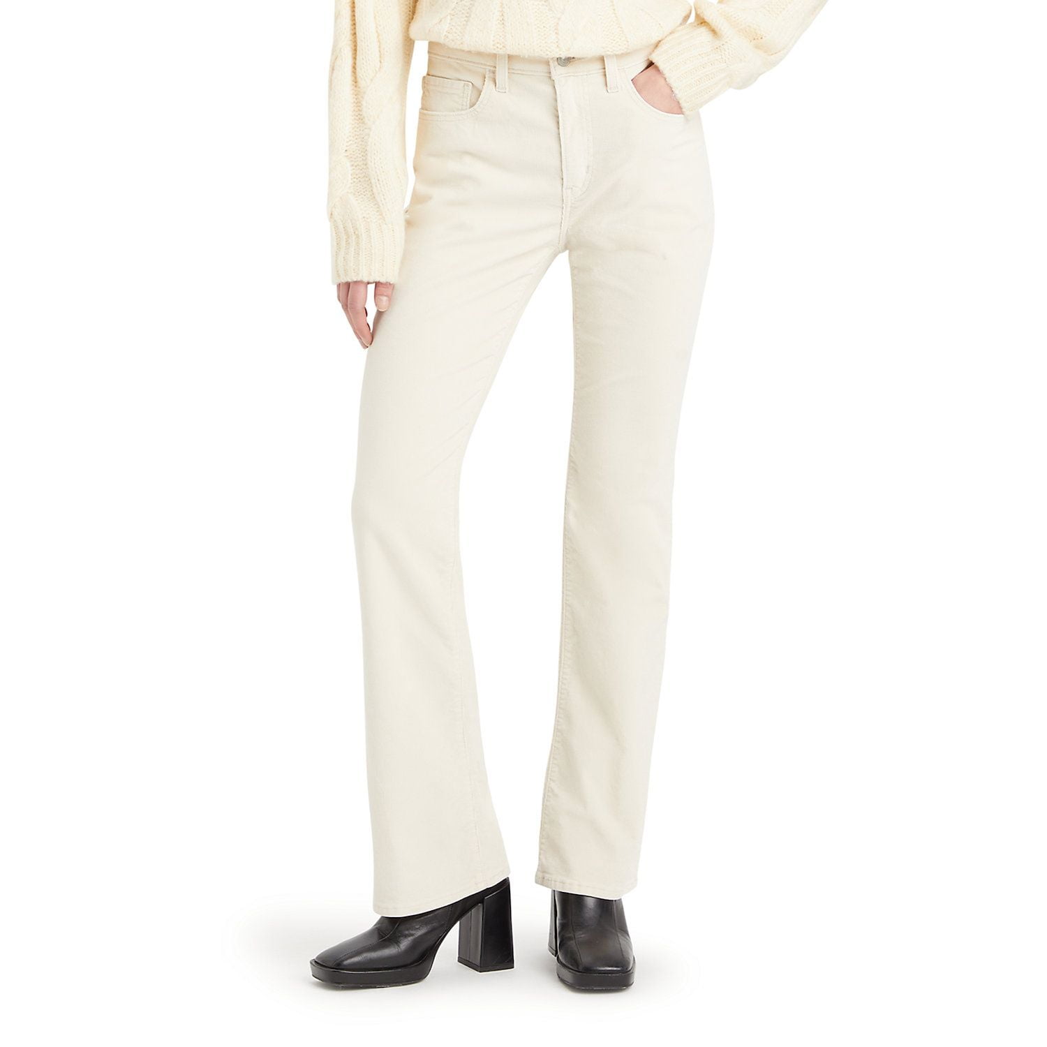Women's Levi's® 725™ High Rise Bootcut Jeans Color: White Swan Cord ...