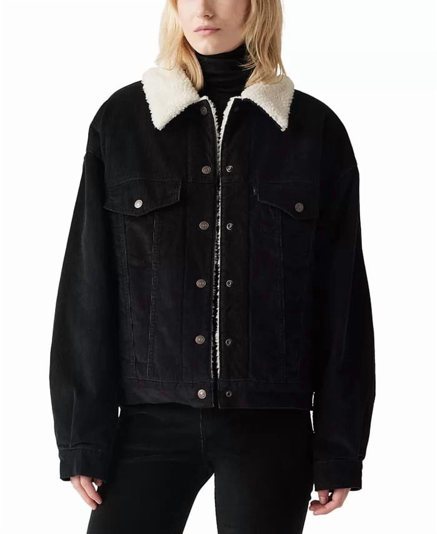 Levi's Women's 90'S Corduroy Sherpa Lined Trucker Jacket - A4435-0050 ...