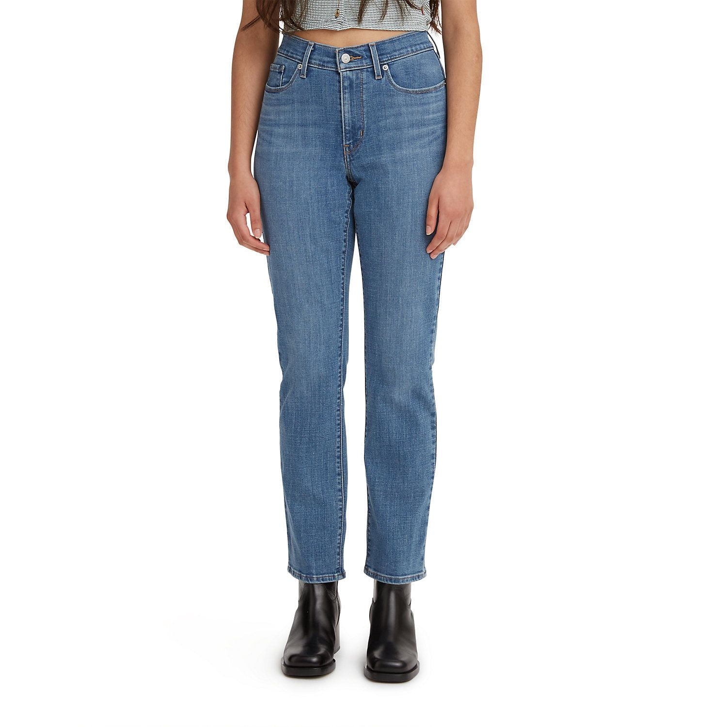 Women's Levi's® Classic Straight-Leg Jeans Color: Lapis Speed Size: 33 ...