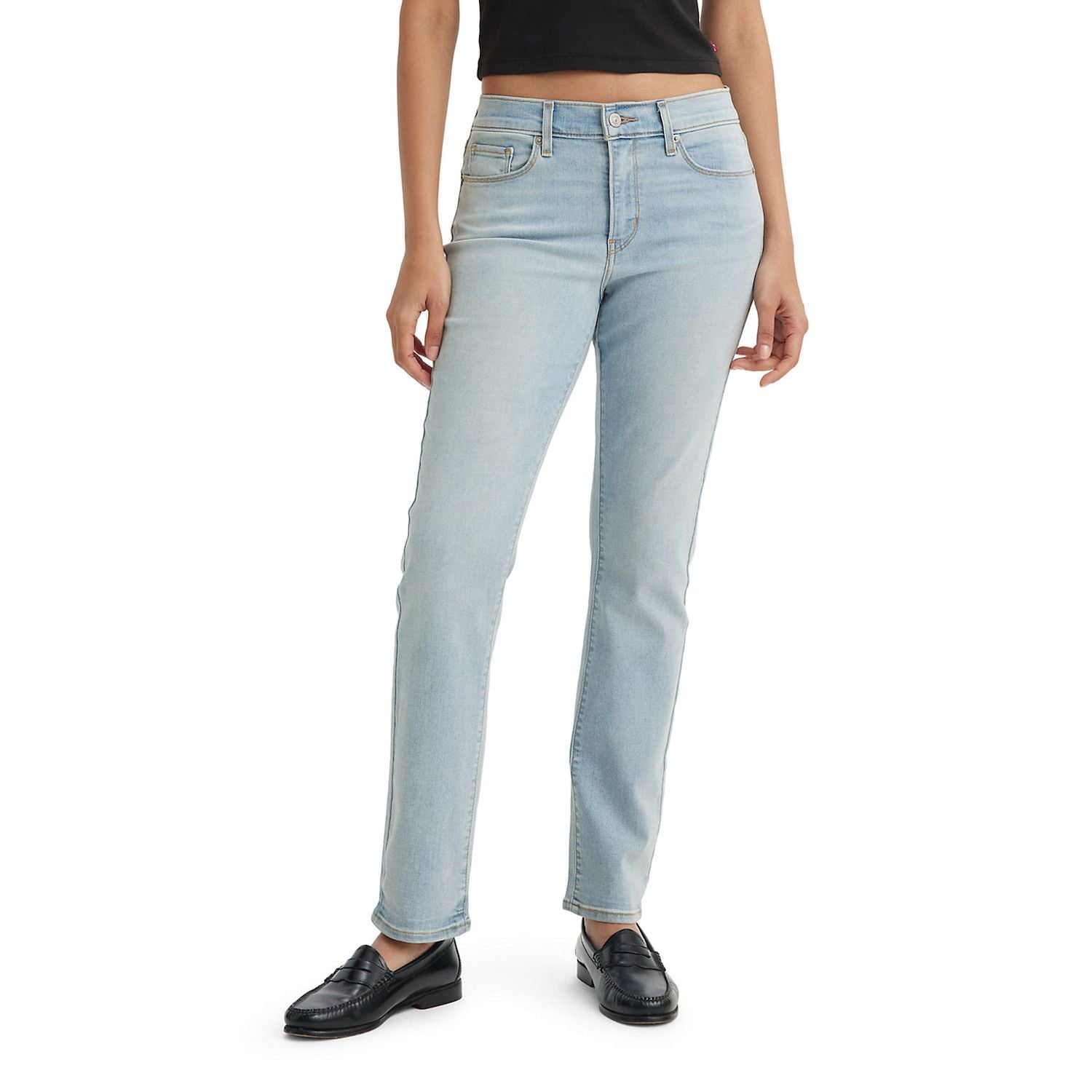 Women's Levi's® Classic Straight-Leg Jeans Color: Indigo Imagine Size ...