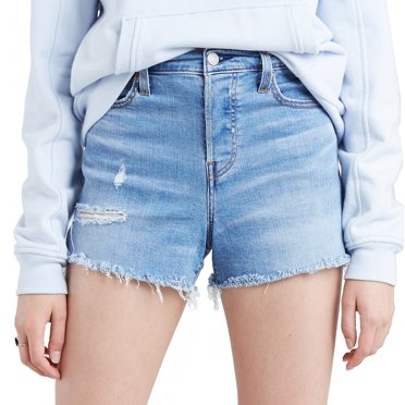 Women's High Rise A Line Short with Slit - Walmart.com