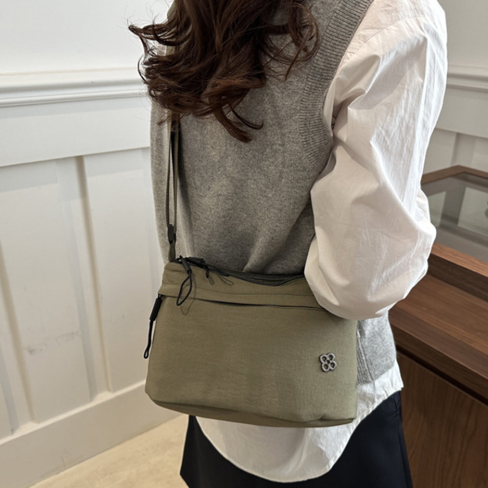 Women's Lightweight Casual Shoulder Bag | Small Square Messenger Bag ...
