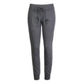 Women’s Lightweight Cotton Joggers with Drawstring, Charcoal Grey M ...