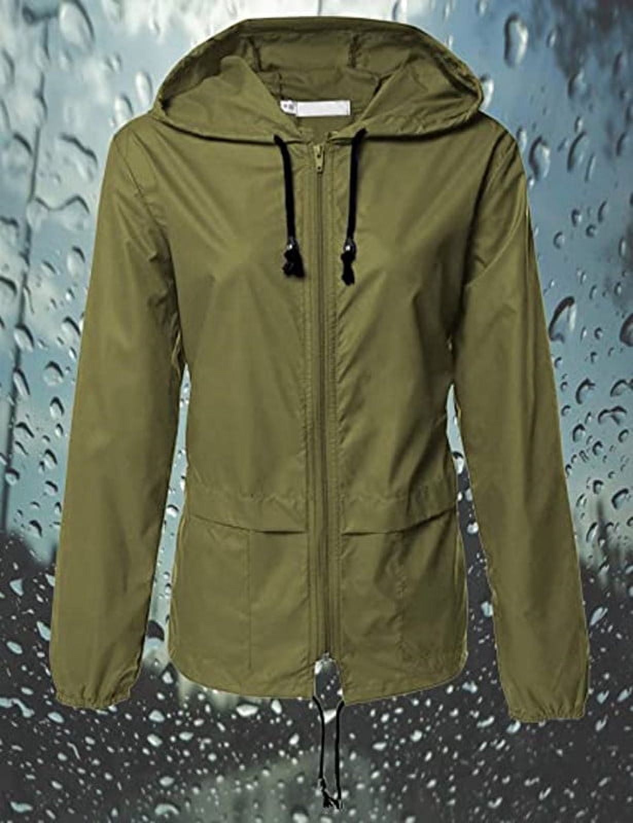 Women's Lightweight Hooded Raincoat Waterproof Active Outdoor Rain ...