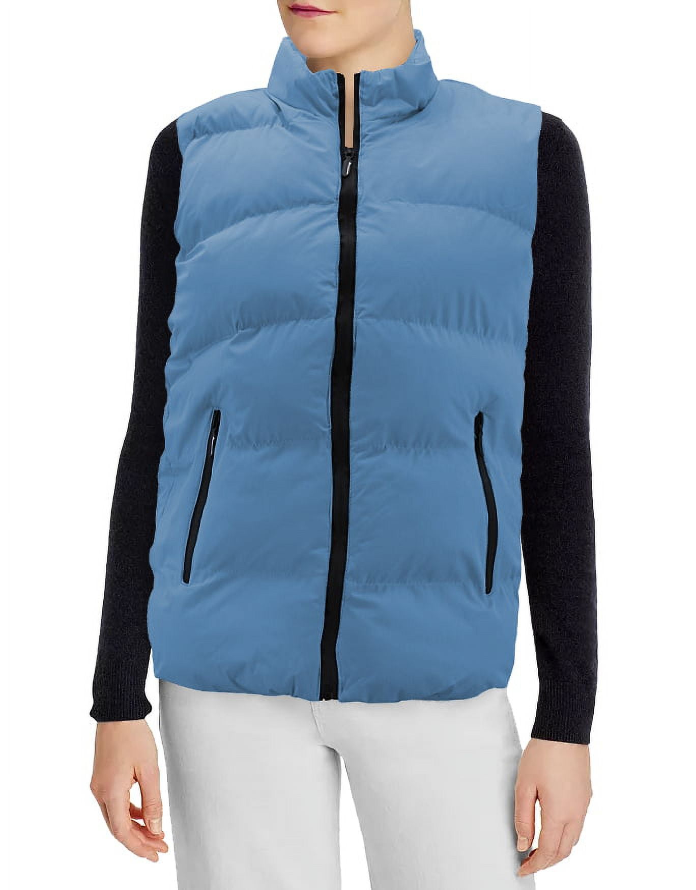 Women's Lightweight Quilted Stand Collar Full Zip Up Down Puffer Jacket ...