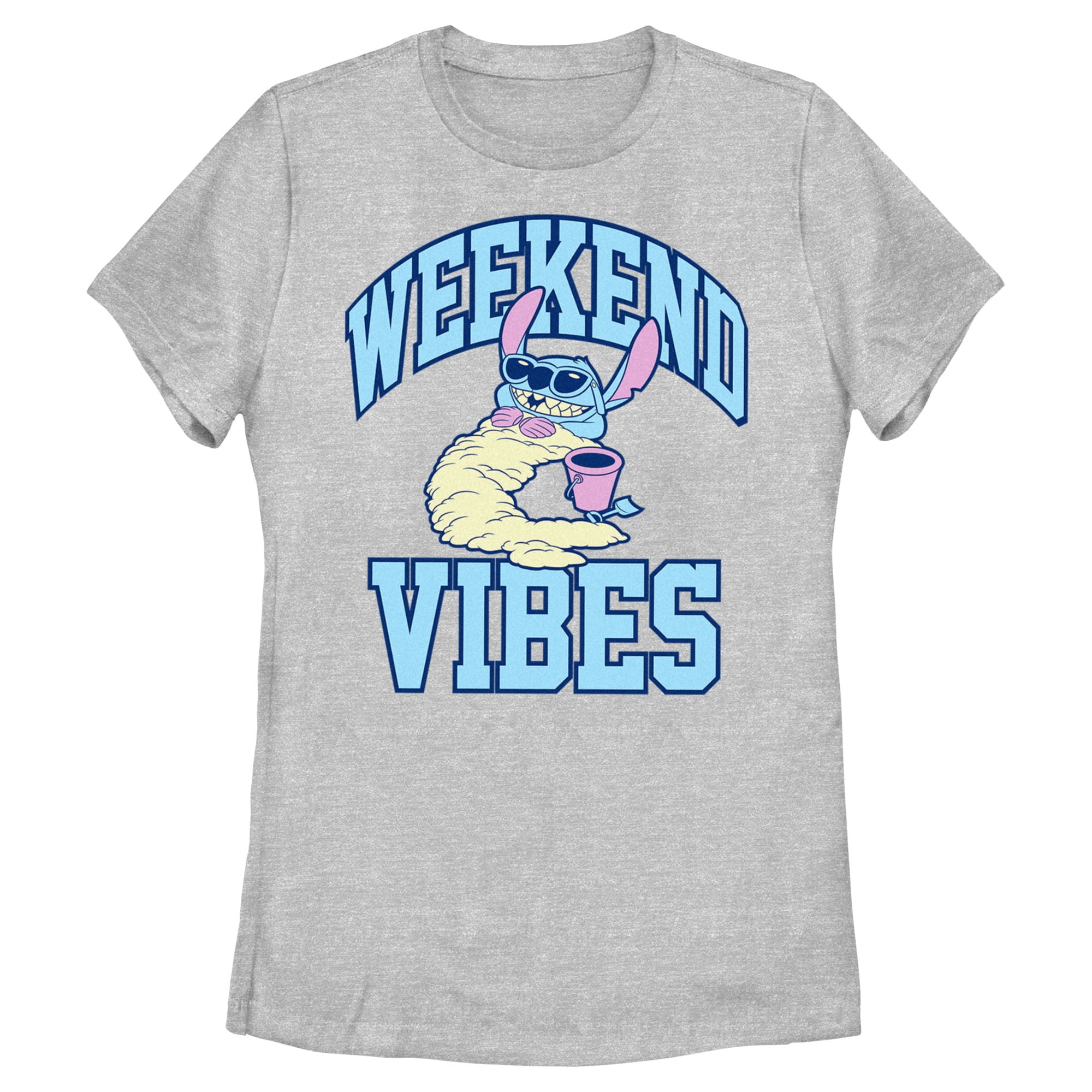 Women's Lilo & Stitch Weekend Vibes Graphic Tee Athletic Heather 2X ...