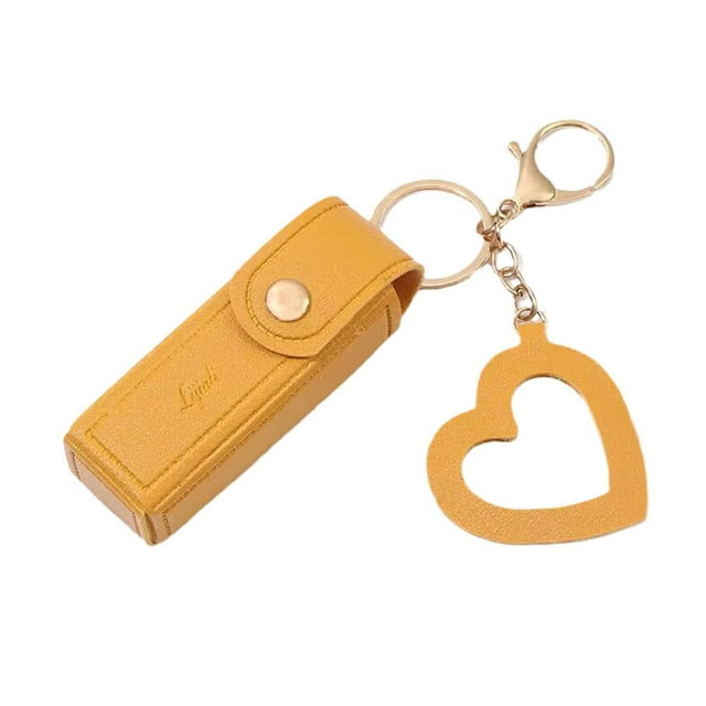 Women's Lipstick Holder Key Chain Portable Lip Gloss Balm Case Bag ...