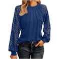 Women's Long Raglan Sleeve Top With A Round Neckline, Vertical Pleats ...