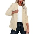 Lumento Blazer Jackets For Women Casual Open Front Long Sleeve Cardigan
