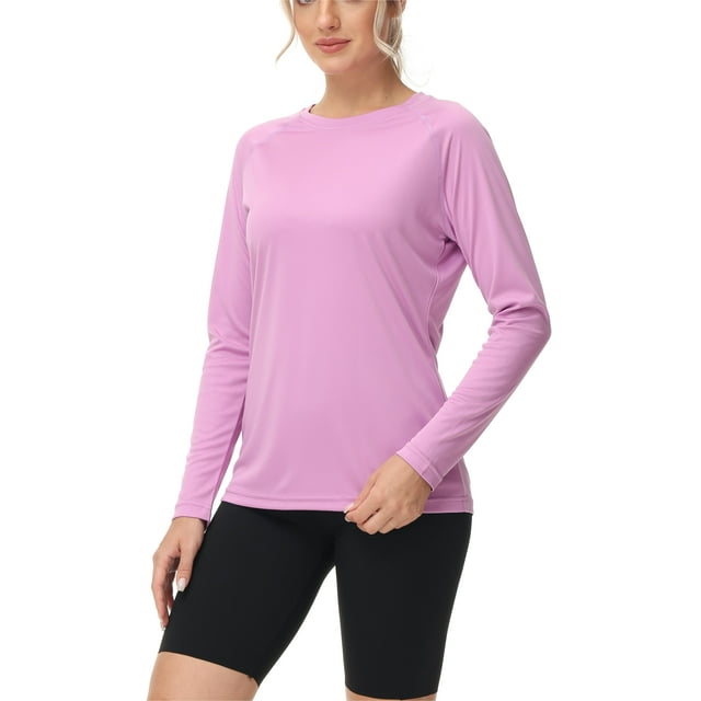 Womens Long Sleeve Swim Shirts Rash Guard Shirts Upf 50 Sun