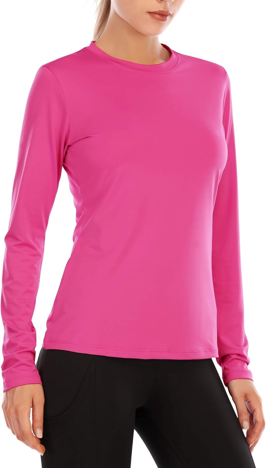 Women's Long Sleeve UPF 50+ UV Sun Protection Shirts Rash Guard Swim T-Shirt/Hoodie Quick Dry ...