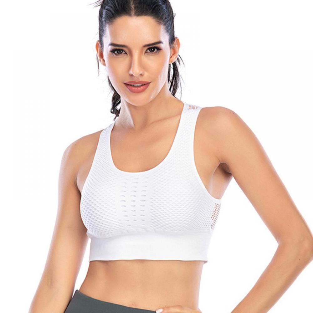 Women's Longline Sport Bra Seamless Yoga Crop Top Medium-Low Support Workout Bra - Walmart.com
