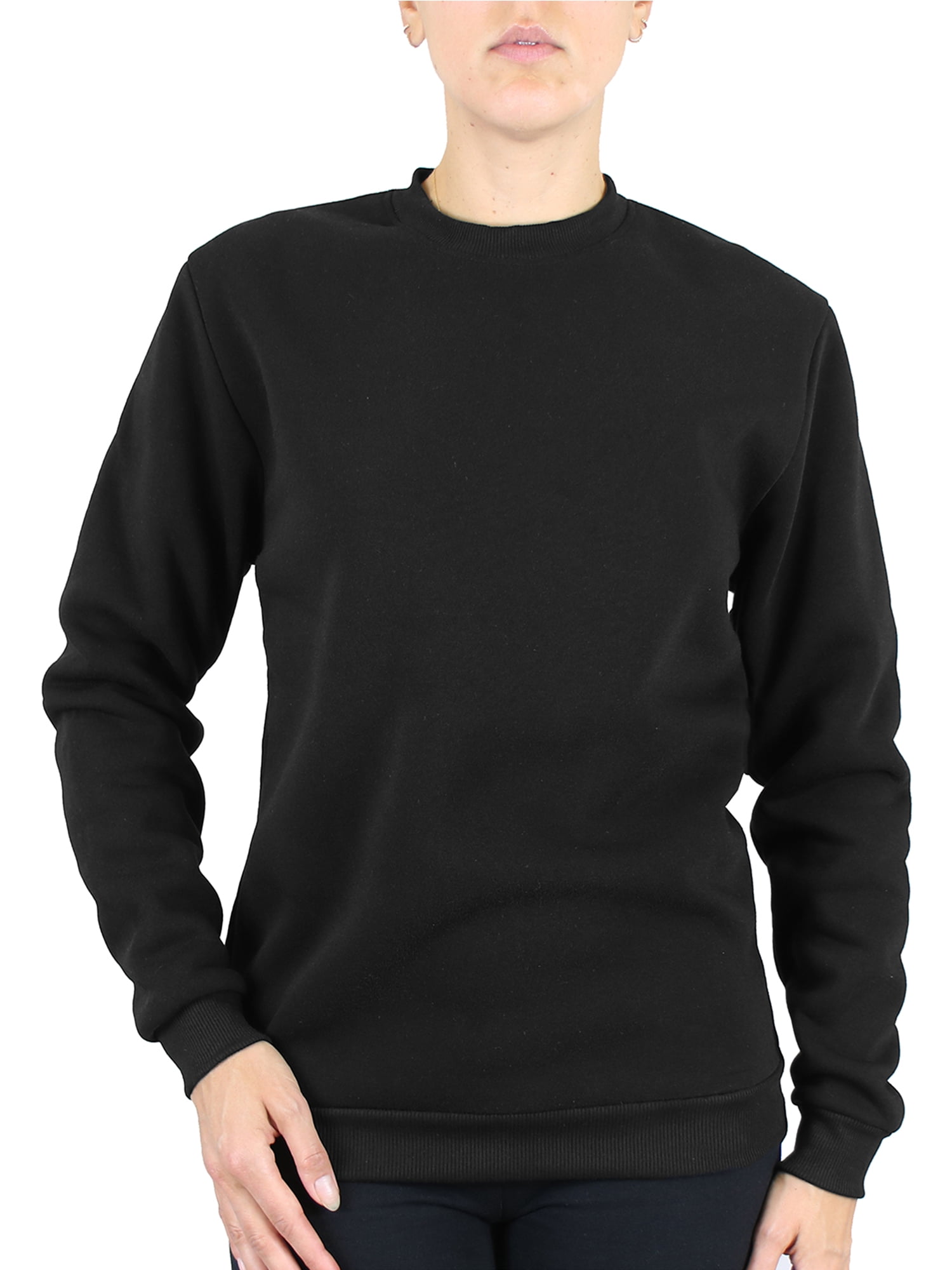 Galaxy by Harvic Women's Crew Neck Fleece-Lined Pullover, Loose Fit ...