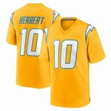 Women's Los Angeles C Herbert 10 Gold Sports Player Game Stitched Name ...