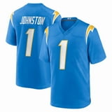 Women's Los Angeles C Johnston 1 Blue Sports Player Game Stitched Name ...